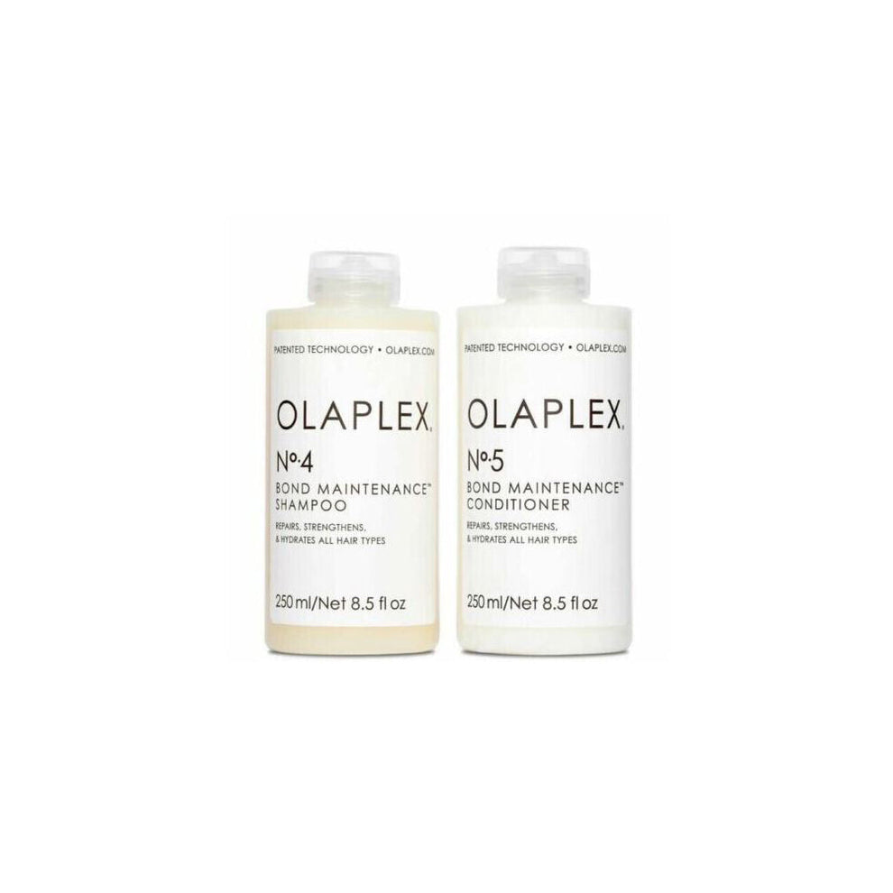 Olaplex Nº.4 & 5 Bond Maintenance Shampoo & Conditioner 250ml Duo Pack ...